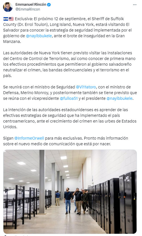 Sheriff del condado de Suffolk, Long Island, Nueva York, visitará El ...